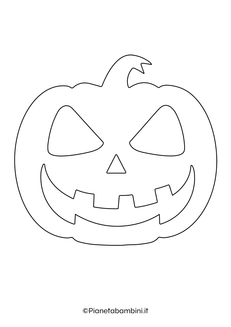Sagome delle Zucche di Halloween da Stampare e Ritagliare ...