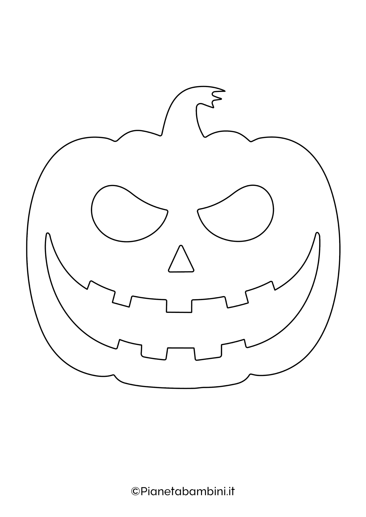 Sagome delle Zucche di Halloween da Stampare e Ritagliare ...