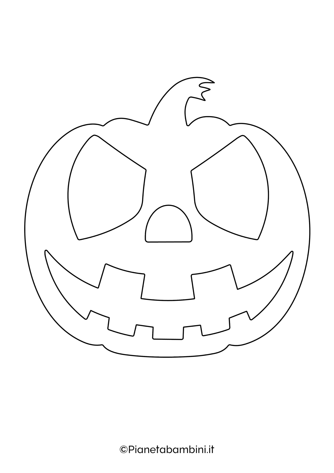 Sagome delle Zucche di Halloween da Stampare e Ritagliare ...