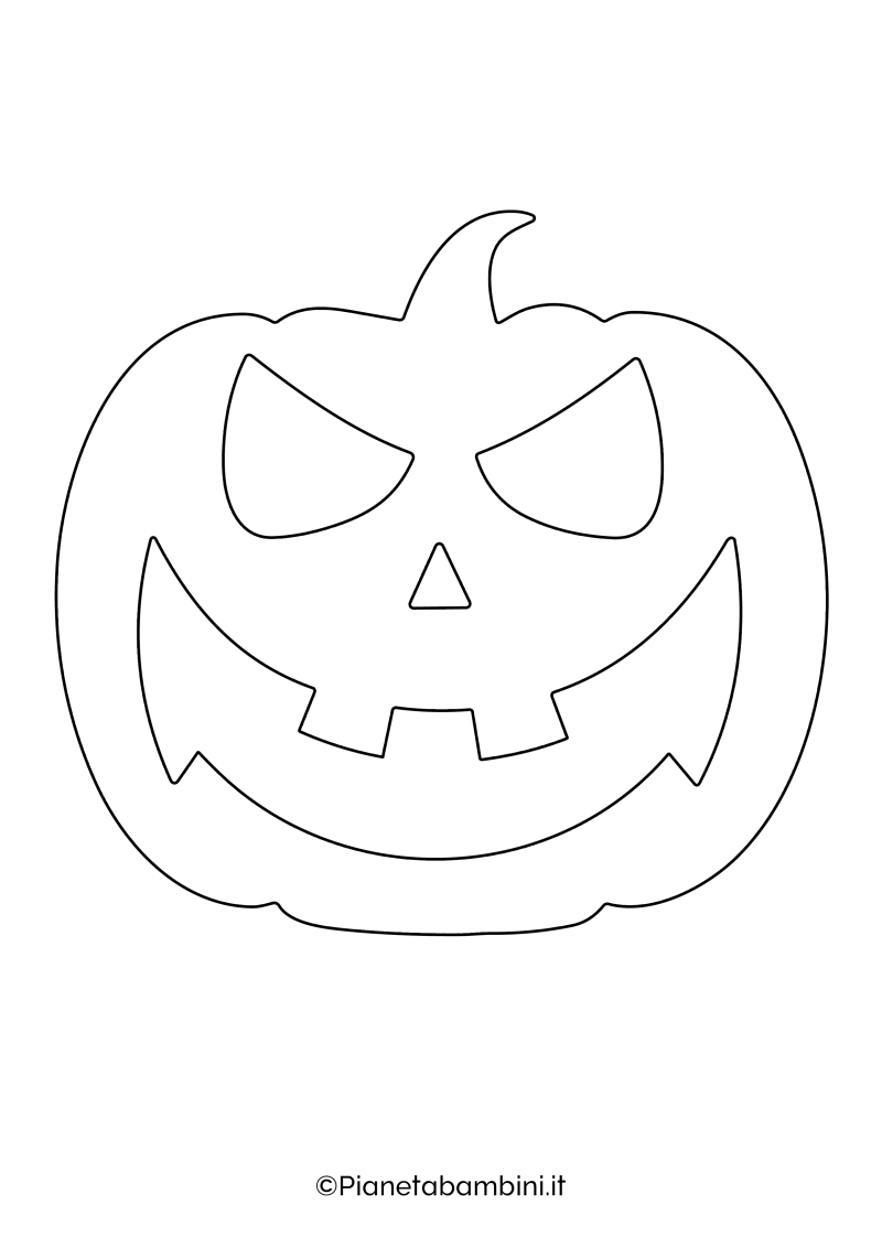 Sagome delle Zucche di Halloween da Stampare e Ritagliare ...