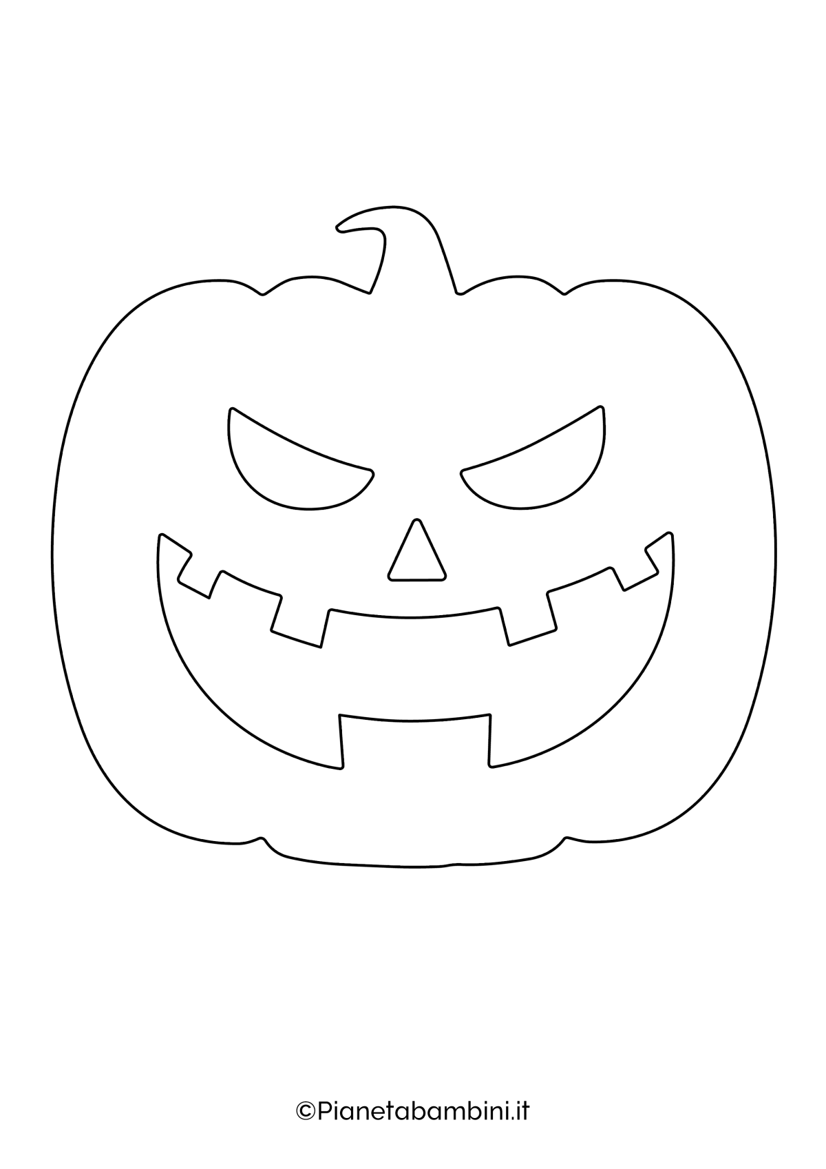 Sagome delle Zucche di Halloween da Stampare e Ritagliare ...