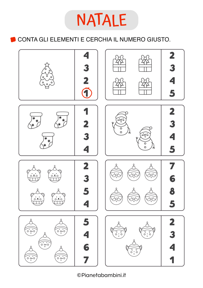Schede Didattiche di Natale per la Scuola dell'Infanzia | PianetaBambini.it