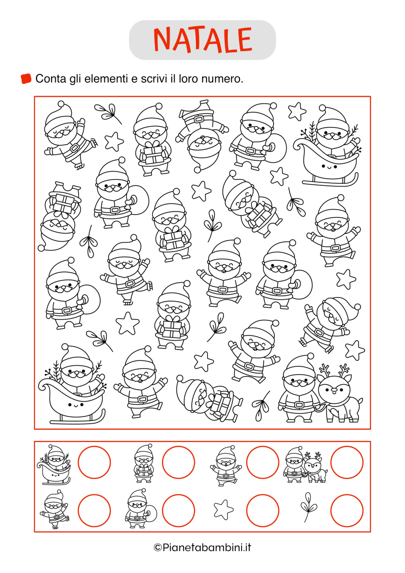 Schede Didattiche di Natale per la Scuola Primaria | PianetaBambini.it