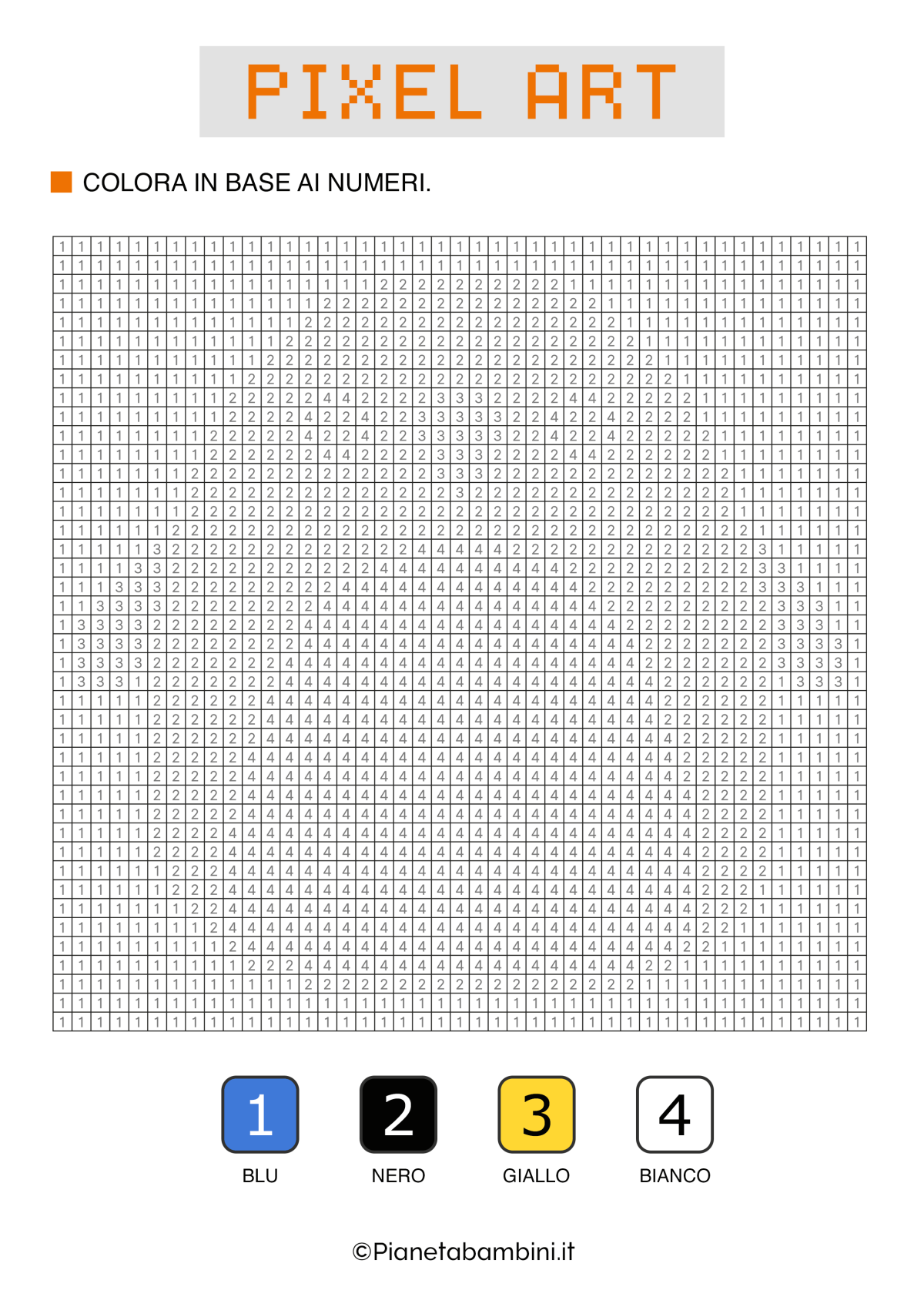 Pixel Art sull'Inverno per la Scuola Primaria | PianetaBambini.it