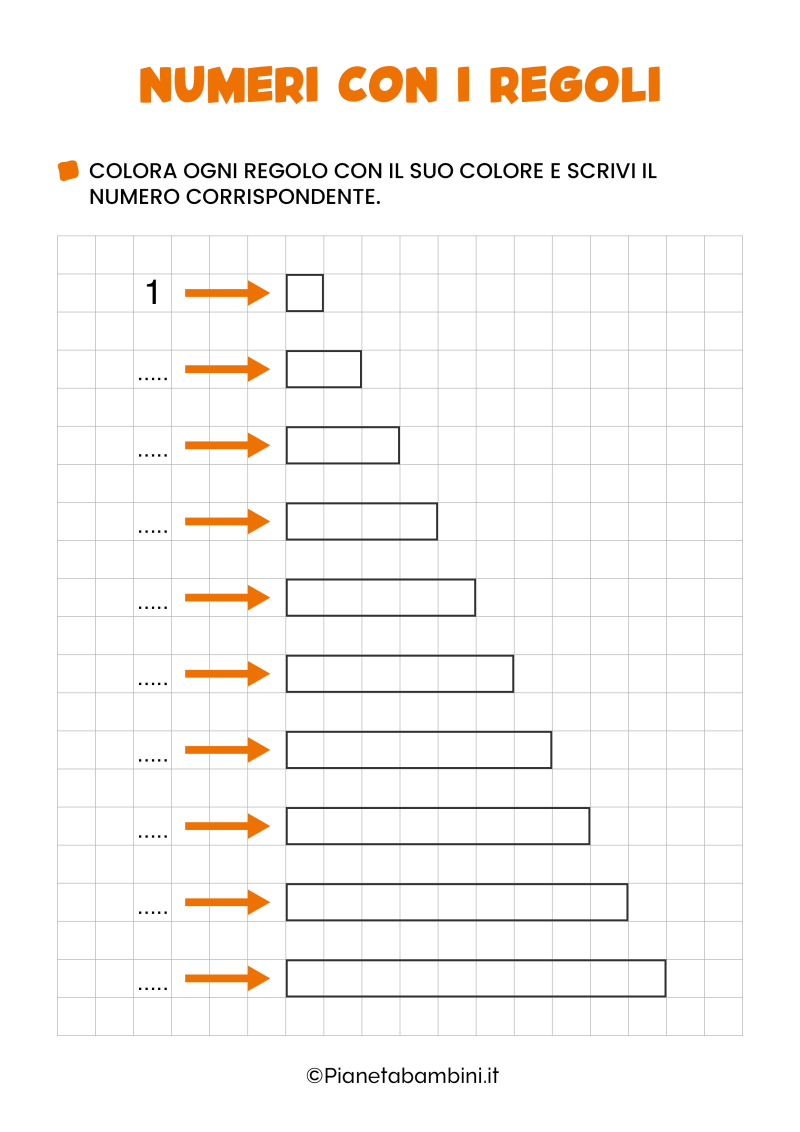 I Regoli: Schede Didattiche per la Classe Prima | PianetaBambini.it