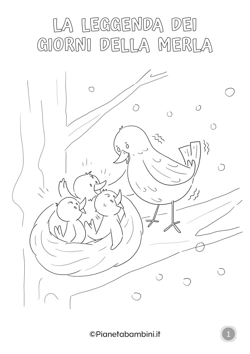 Giorni della Merla: Disegni da Colorare | PianetaBambini.it