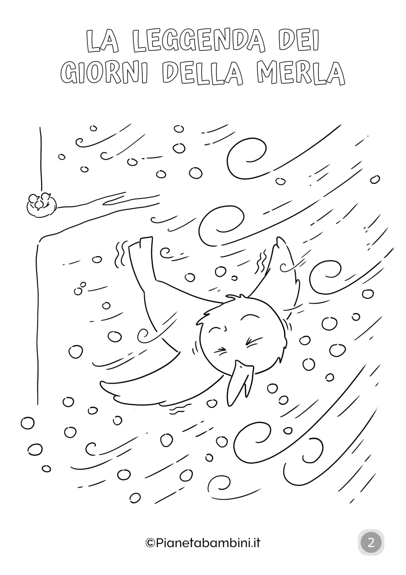 Giorni della Merla: Disegni da Colorare | PianetaBambini.it