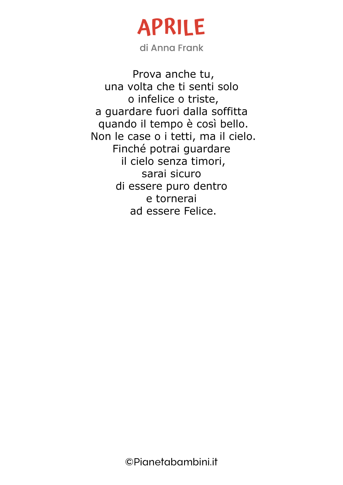 Giorno della Memoria: Poesie per Bambini | PianetaBambini.it