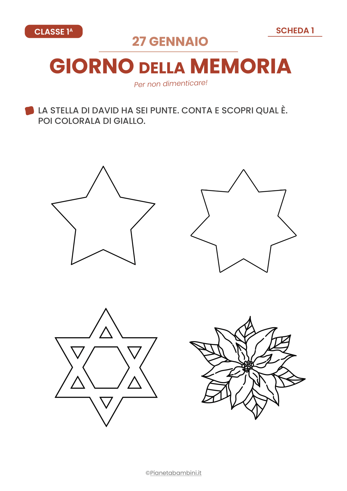 Giorno della Memoria: Schede per la Scuola Primaria | PianetaBambini.it