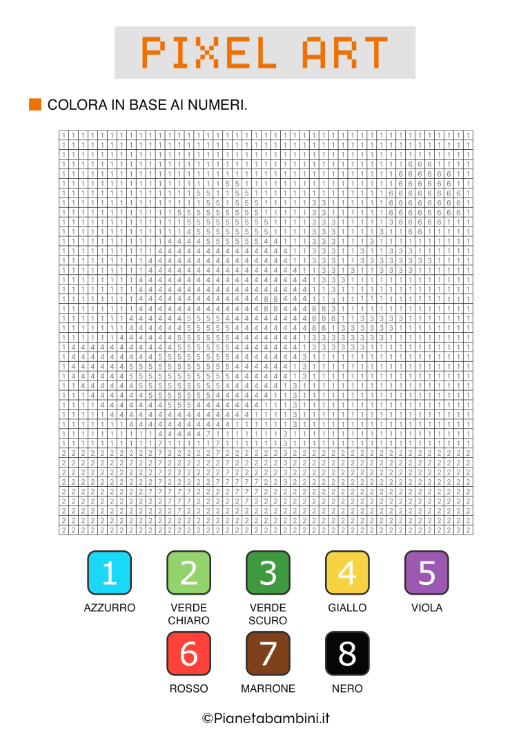 Pixel Art sulla Primavera per la Scuola Primaria | PianetaBambini.it