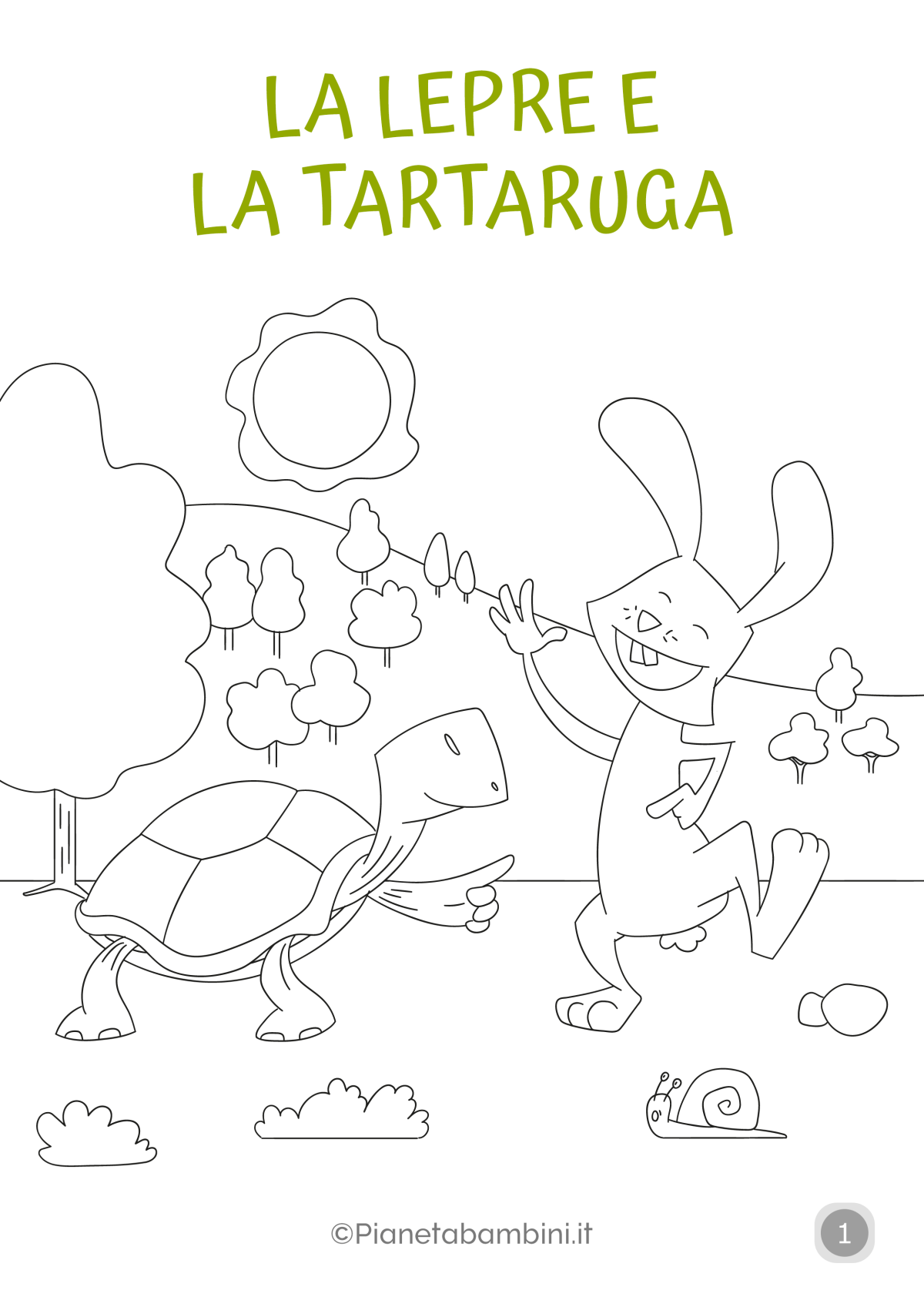 La Lepre e la Tartaruga: Video e Testo (PDF) da Stampare ...