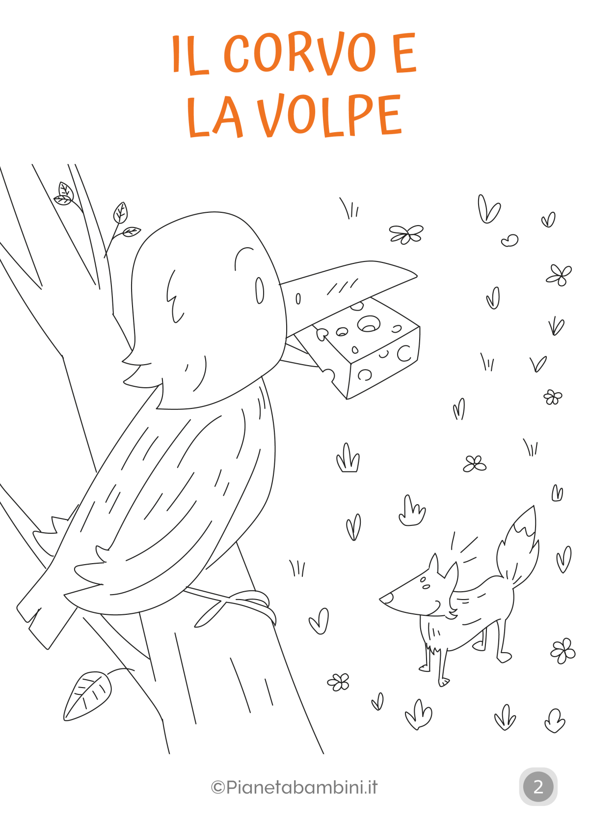 Il Corvo e la Volpe: Video e Testo (PDF) da Stampare | PianetaBambini.it