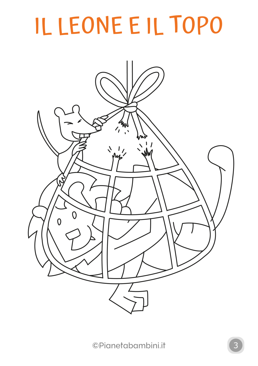 Il Leone e il Topo: Video e Testo (PDF) da Stampare | PianetaBambini.it