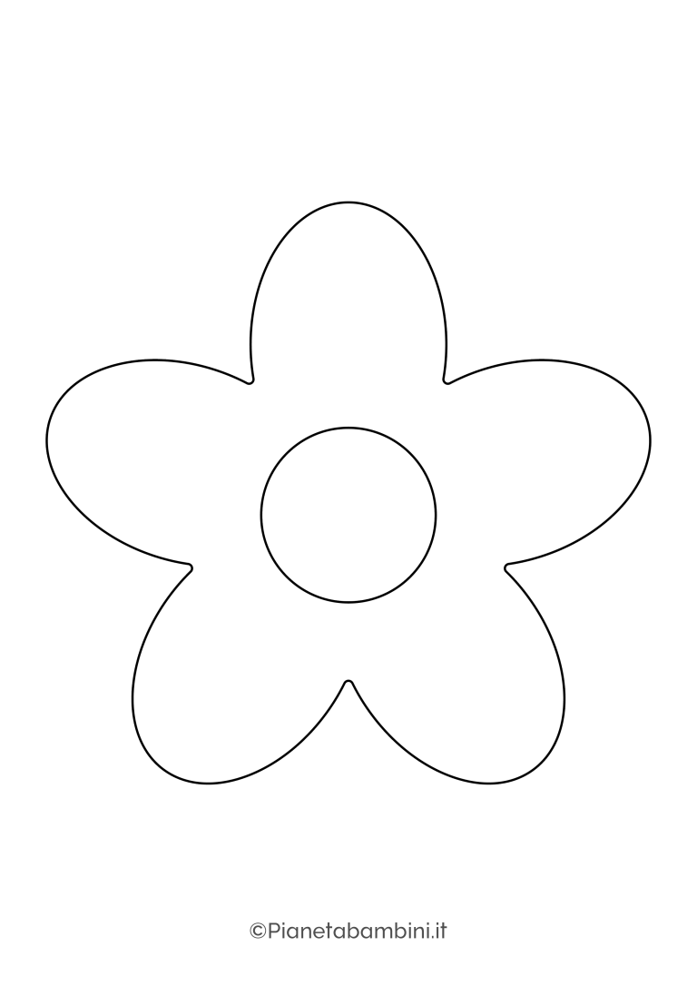 81 Sagome di Fiori da Stampare e Ritagliare | PianetaBambini.it