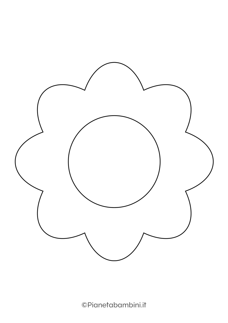 81 Sagome di Fiori da Stampare e Ritagliare | PianetaBambini.it