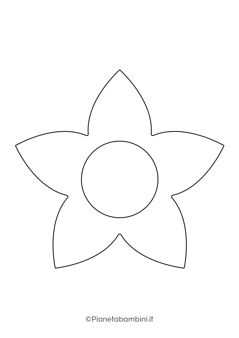 81 Sagome di Fiori da Stampare e Ritagliare | PianetaBambini.it