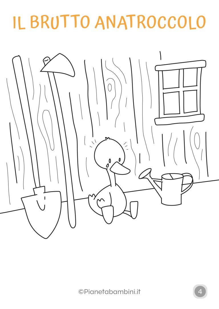 Il Brutto Anatroccolo: Disegni da Colorare | PianetaBambini.it