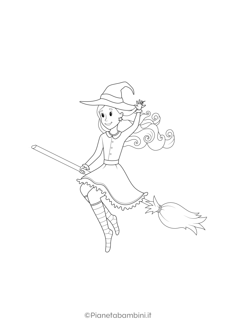 60 Disegni di Streghe da Colorare | PianetaBambini.it