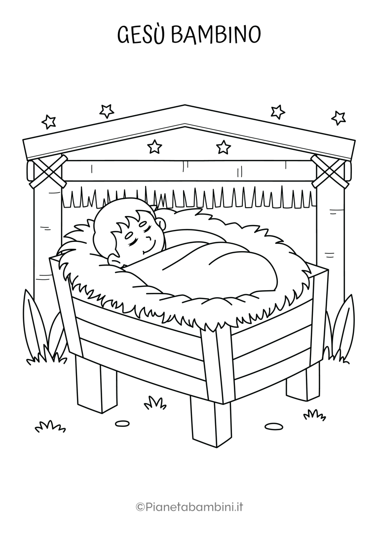 45 Disegni del Presepe da Colorare | PianetaBambini.it